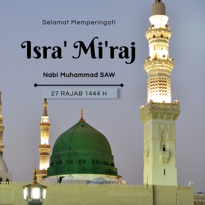 Copy of ISRA MIRAJ 27 RAJAB 1444H | PosterMyWall