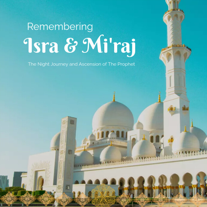 Isra miraj Instagram Post Template | PosterMyWall