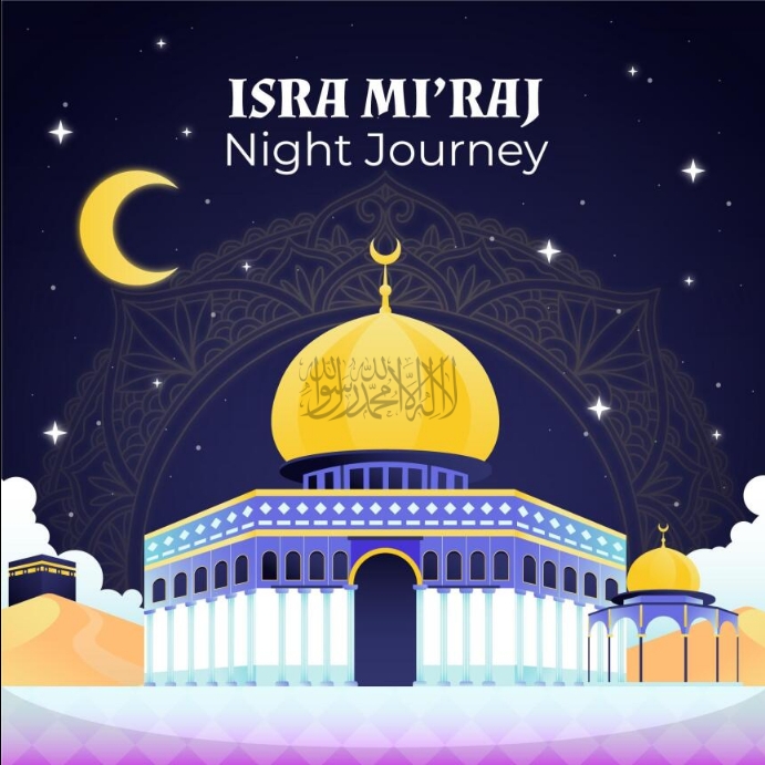Isra miraj poster design template | PosterMyWall