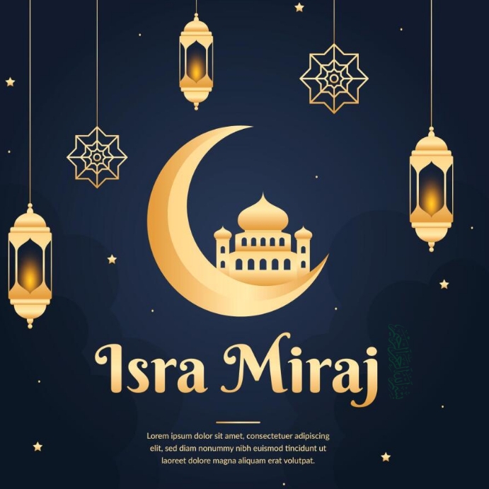 Isra miraj poster design template | PosterMyWall