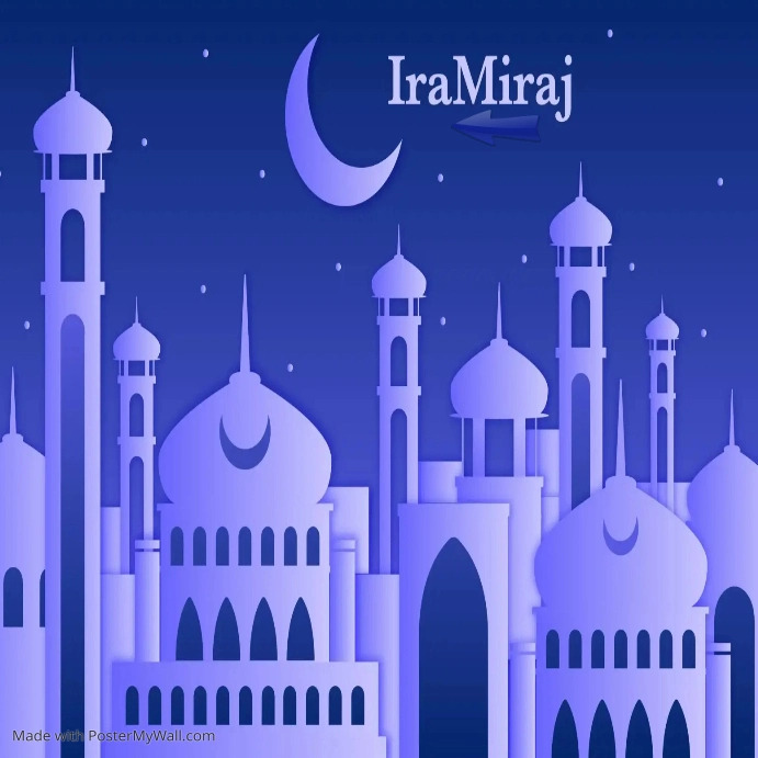 Isra miraj poster design template | PosterMyWall
