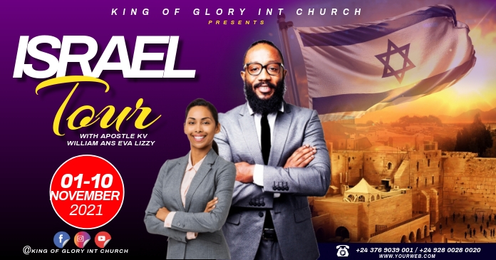 Israel Tour flyer Template | PosterMyWall