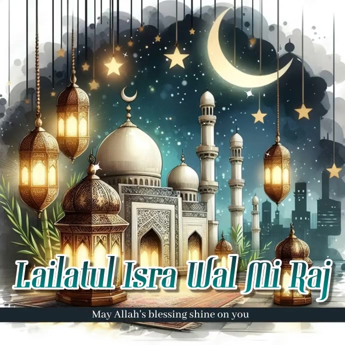 Copy of Israh Wal Mi'raj | PosterMyWall