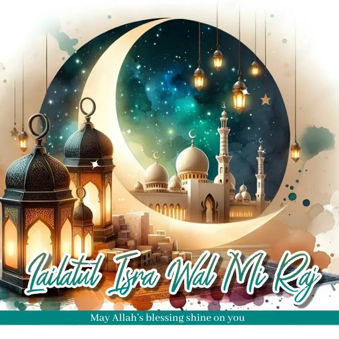 Israh Wal Mi'raj Template | PosterMyWall