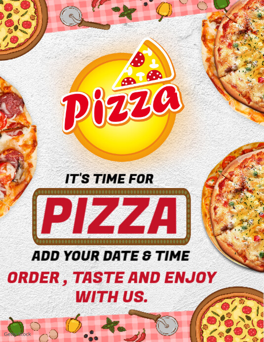 it's time for pizza Template | PosterMyWall