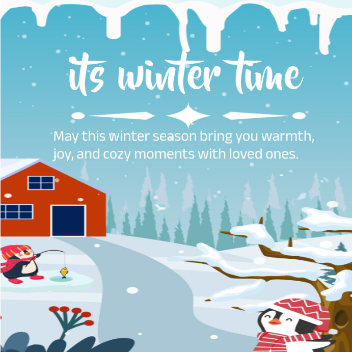 It's Winter Time Template For Instagram Post | PosterMyWall