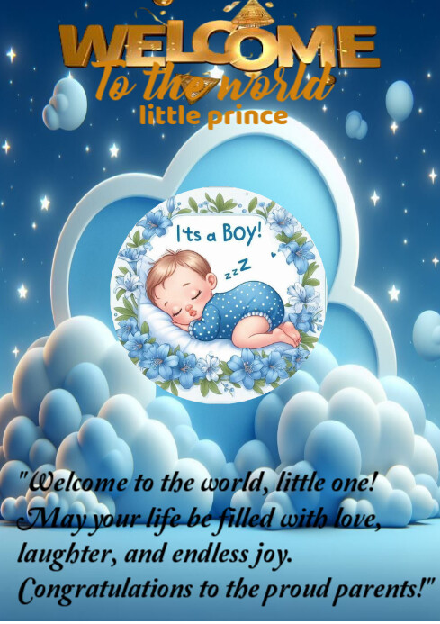 It's,a boy Template | PosterMyWall