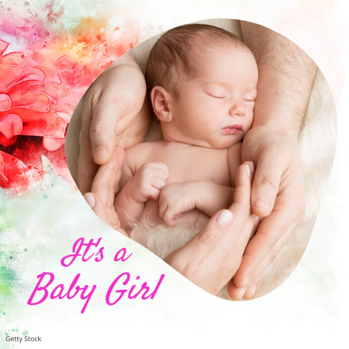It's a baby girl Template | PosterMyWall