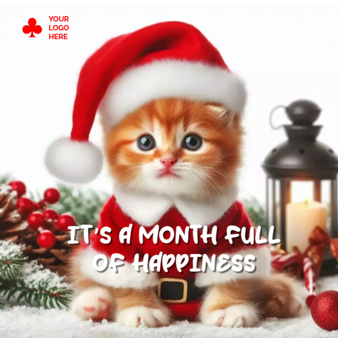 IT'S A MONTH FULL OF HAPPINESS DECEMBER FLYER Template | PosterMyWall