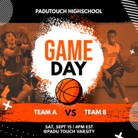 Game Day basketball poster facebook Template | PosterMyWall