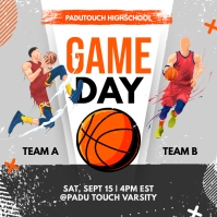 It's Game Day Basketball Facebook Instagram ( Template | PosterMyWall