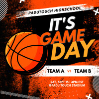 Game Day basketball poster facebook Template | PosterMyWall