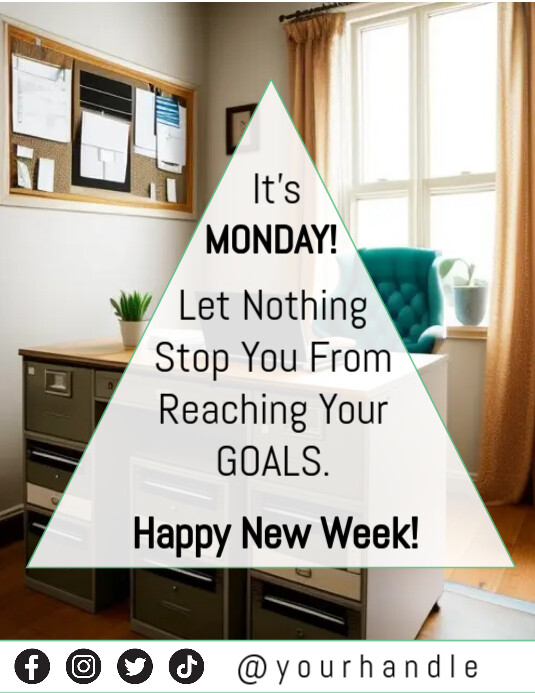 It's Monday motivational Instagram post Template | PosterMyWall