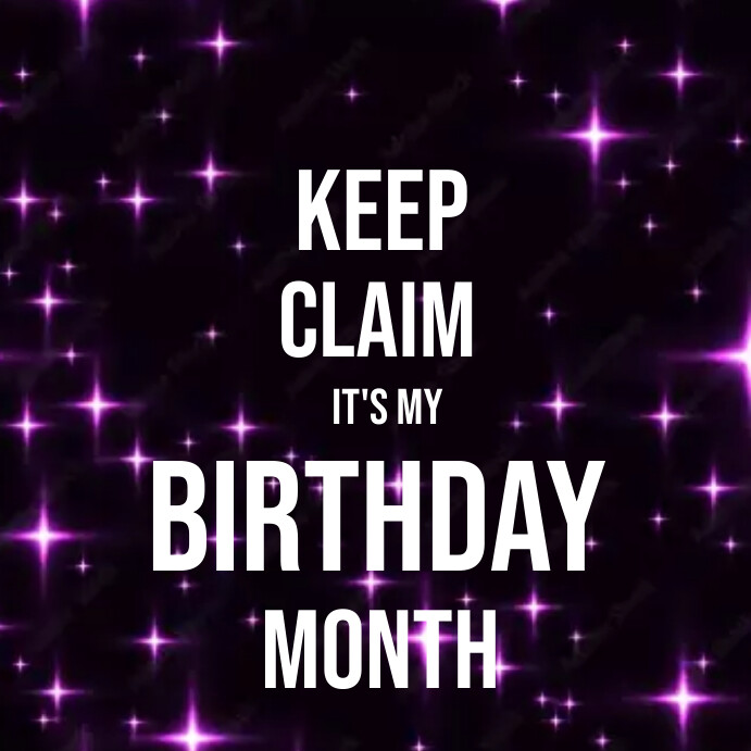 It's my birthday month Instagram post Template | PosterMyWall