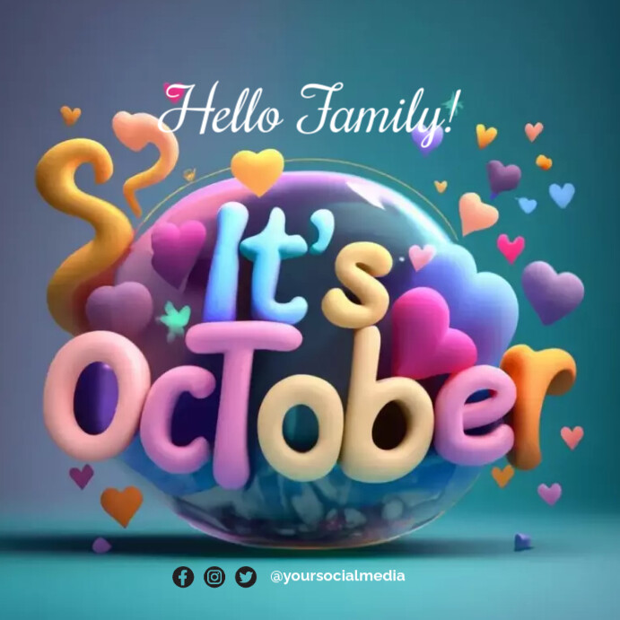 It's October Template | PosterMyWall