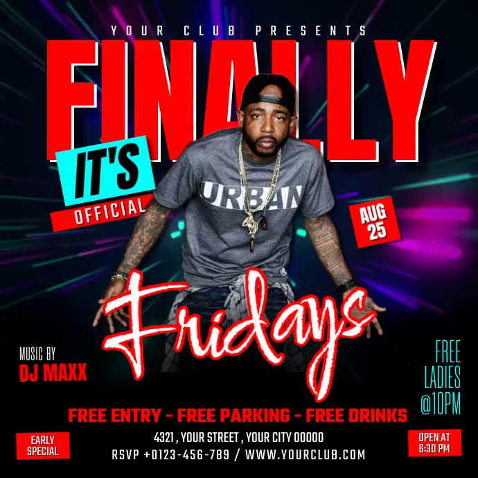 Copy of It's Official Fridays | PosterMyWall