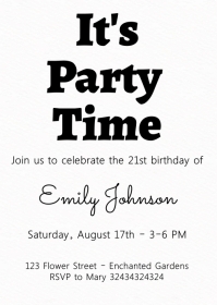 132K+ Free Templates for 'It's party time invitation' | PosterMyWall