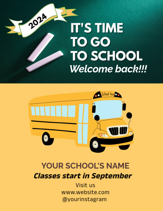 it's school time Template | PosterMyWall