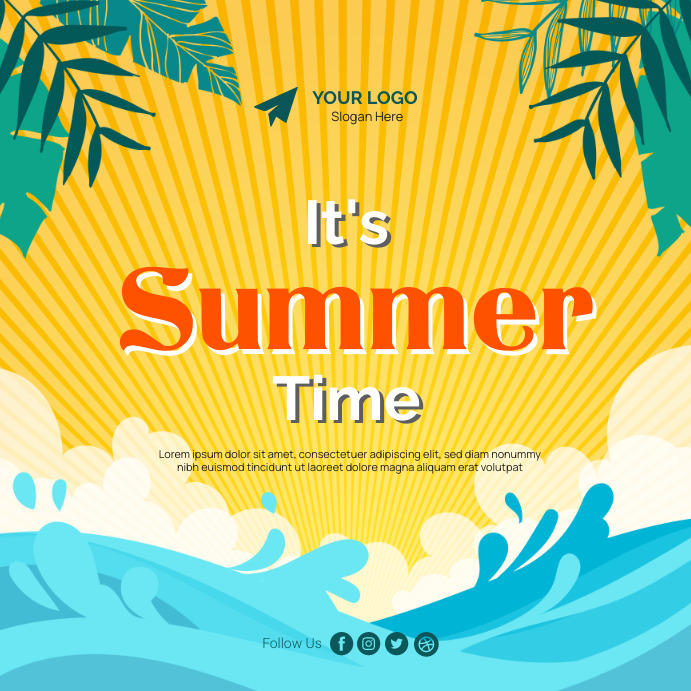 Copy of It's Summer Time Greeting Poster | PosterMyWall