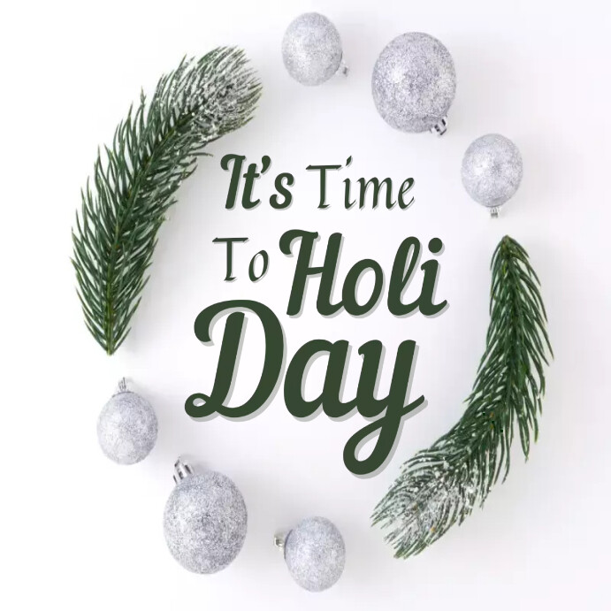 It's Time To Holiday Template | PosterMyWall