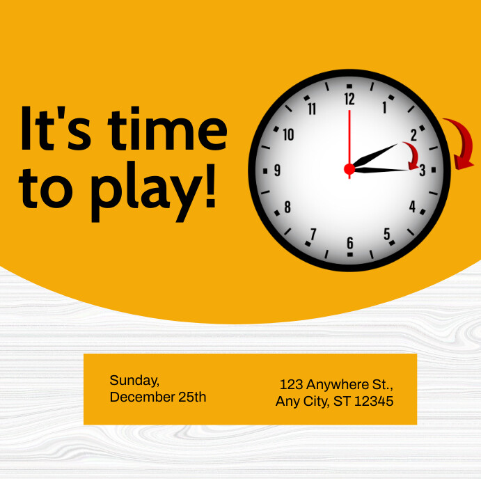 It's Time To Play Poster Template | PosterMyWall