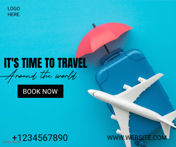 it's time to travel Template | PosterMyWall