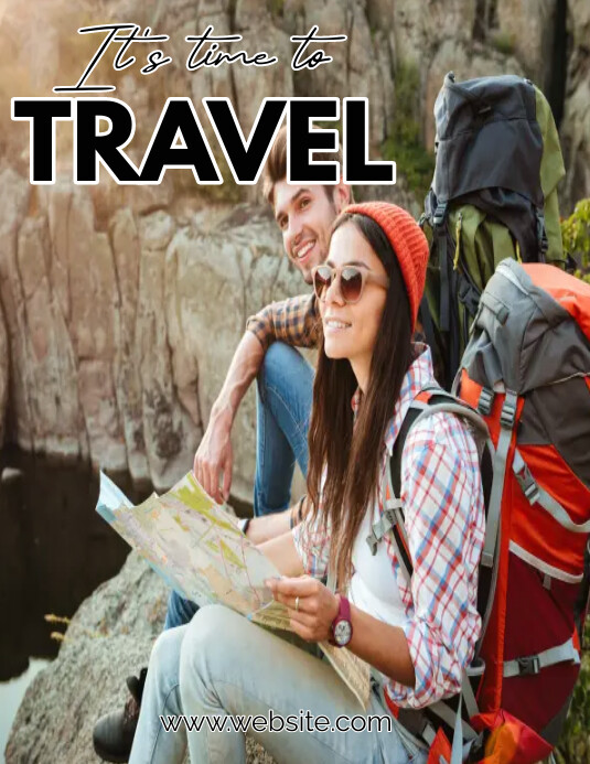 it's time to travel template | PosterMyWall