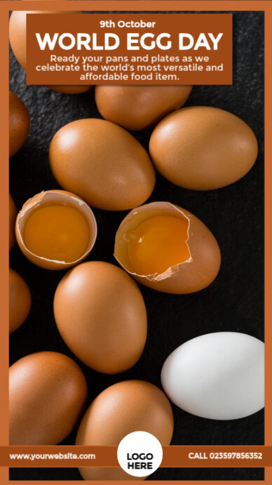 Copy of It's World Egg Day | PosterMyWall