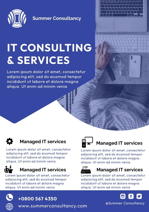 Selebaran Konsultasi Templat | PosterMyWall