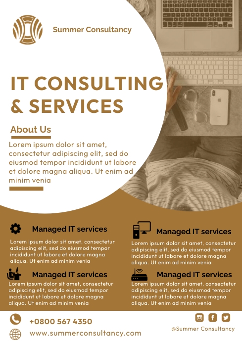IT consultancy flyer Template | PosterMyWall