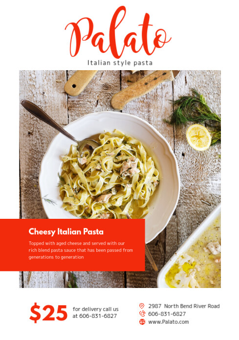 Italian Diner Magazine Ad Template | PosterMyWall