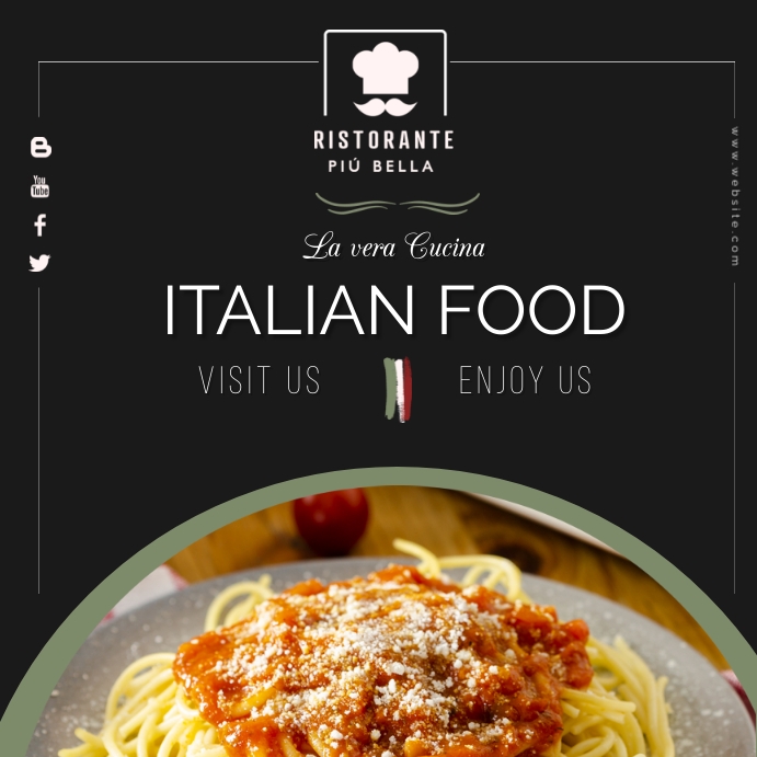 Copy of Italian Food Template | PosterMyWall