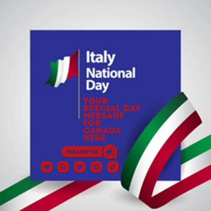 Italy national day Template | PosterMyWall