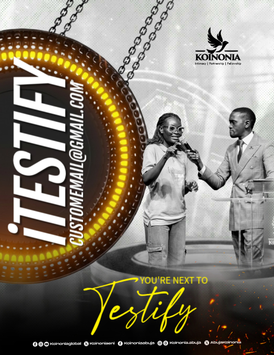 Plantilla de iTESTIFY | PosterMyWall