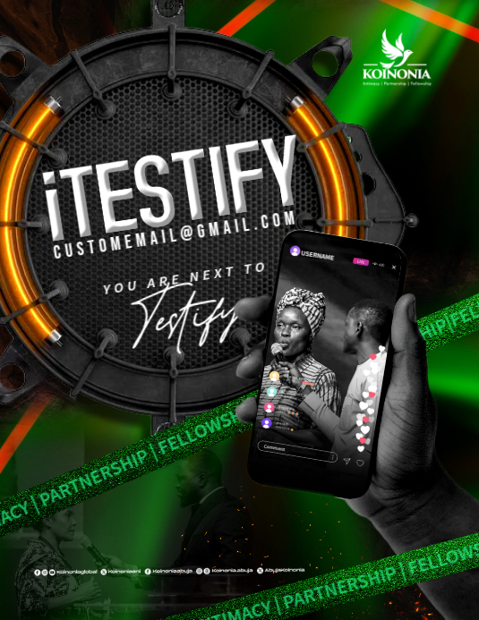 iTESTIFY Template | PosterMyWall