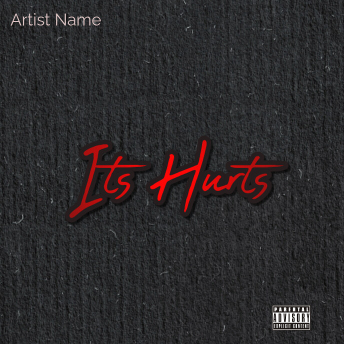 Its Hurts Album Cover Album Cover Template | PosterMyWall