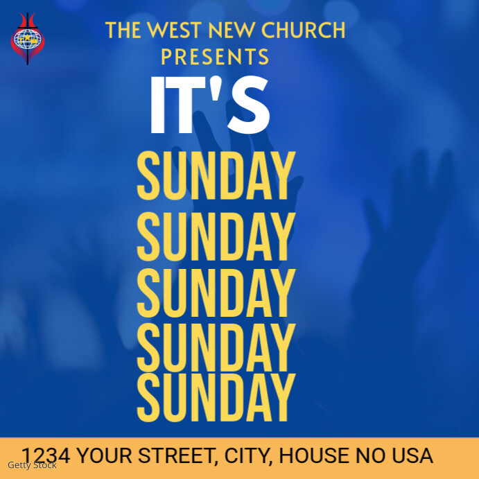 ITS SUNDAY Template | PosterMyWall