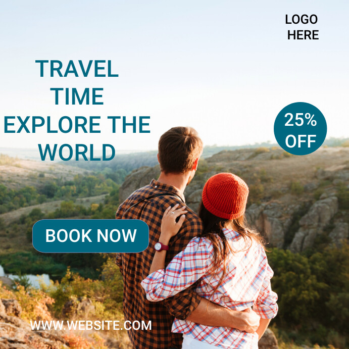 Its time to travel Template | PosterMyWall