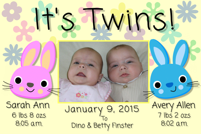 It's Twins Template | PosterMyWall