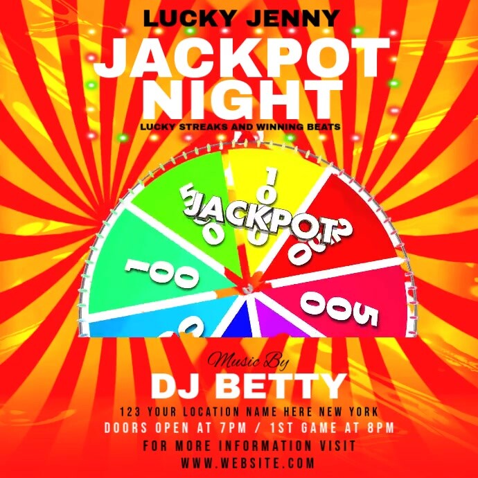 Jackpot Night Flyer Template | PosterMyWall