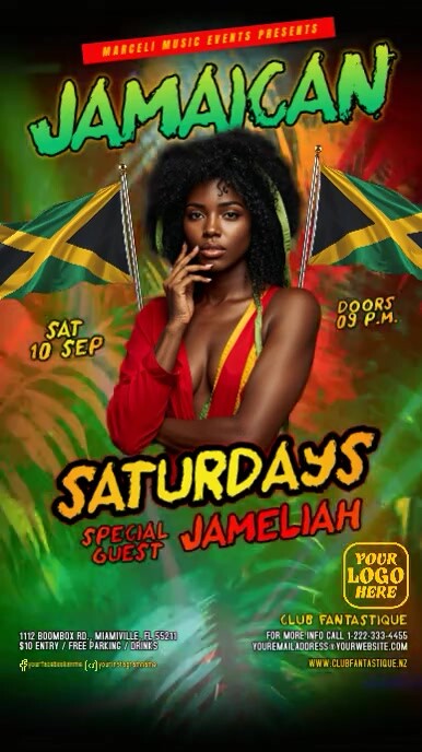Jamaican Party Instagram Story Template | PosterMyWall