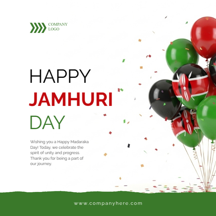 Jamhuri Day Flyer template | Happy Jamhuri day | PosterMyWall