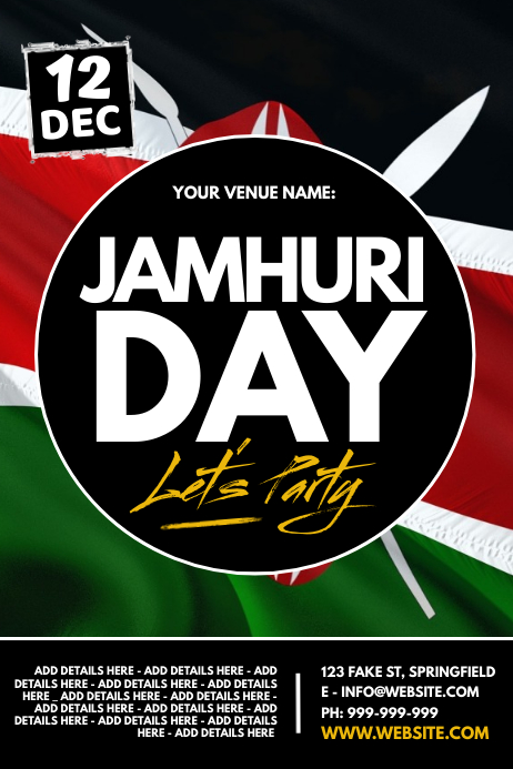 Copy of Jamhuri Day Poster | PosterMyWall
