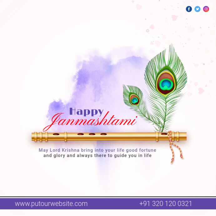 janmashtami Template | PosterMyWall