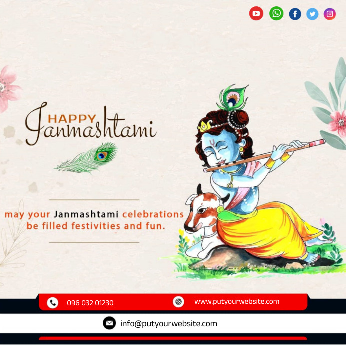 janmashtami Template | PosterMyWall
