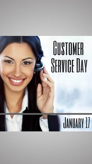 Plantilla de January 17 Customer Service Day (1) | PosterMyWall