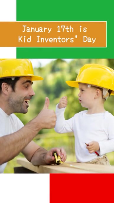 Copy of January 17th is Kid Inventors’ Day | PosterMyWall