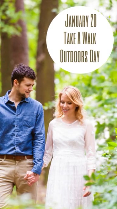January 20 Take A Walk Outdoors Day (1) Template | PosterMyWall