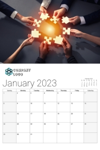 2023 New Year Calendar Template | PosterMyWall
