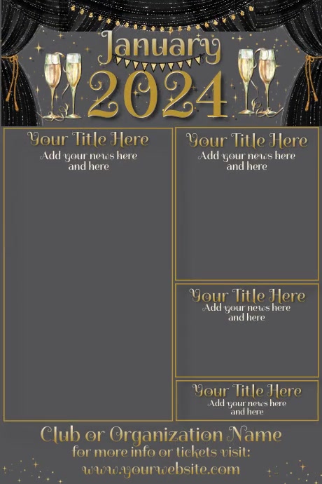 January 2023 Newsletter Template | PosterMyWall